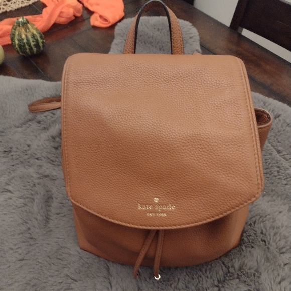 kate spade | Bags | Kate Spade Brown Leather Backpack | Poshmark